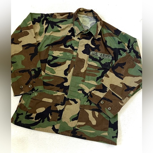 U.S. Army | Jackets & Coats | Authentic Us Army Woodland Camouflage ...